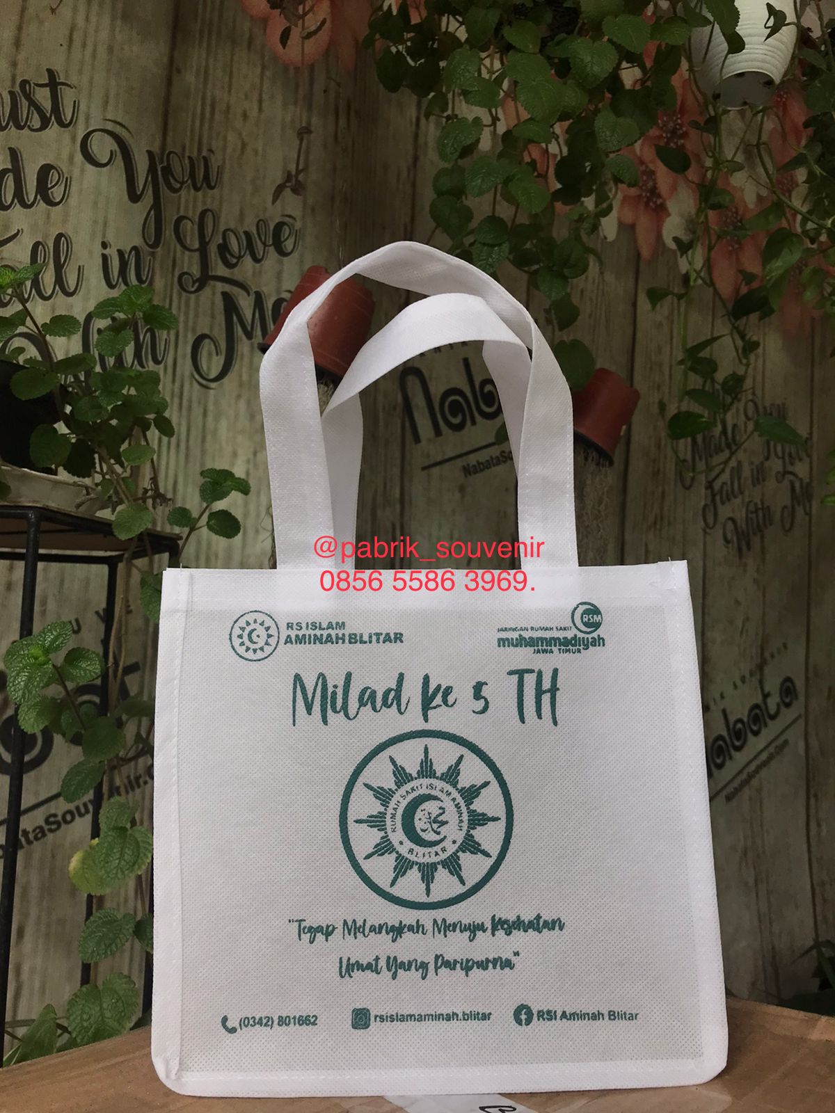 Tas Spunbond Super Tebal, Sablon Custom - NABATA SOUVENIR