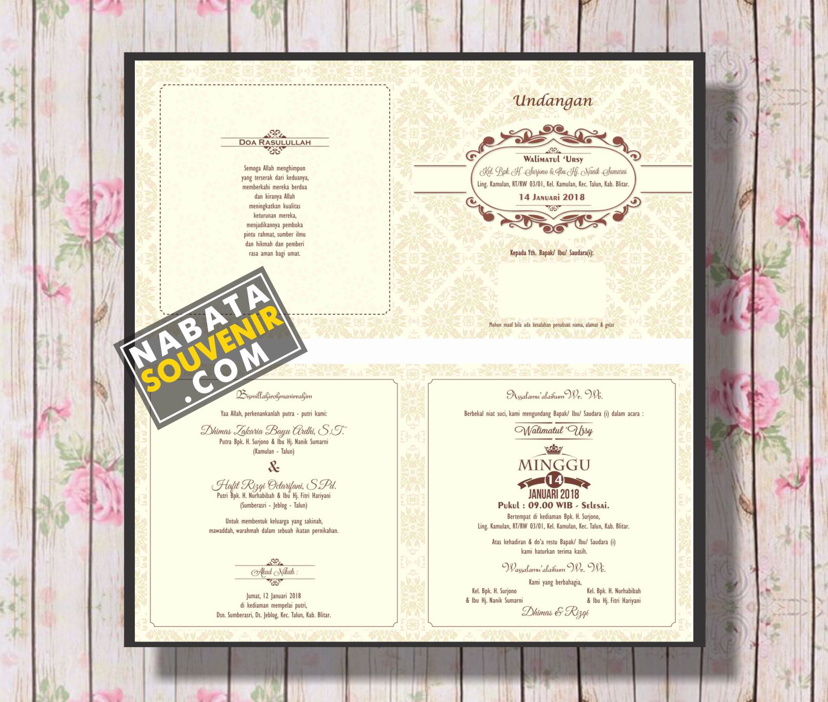 Undangan Pernikahan 135 - NABATA SOUVENIR