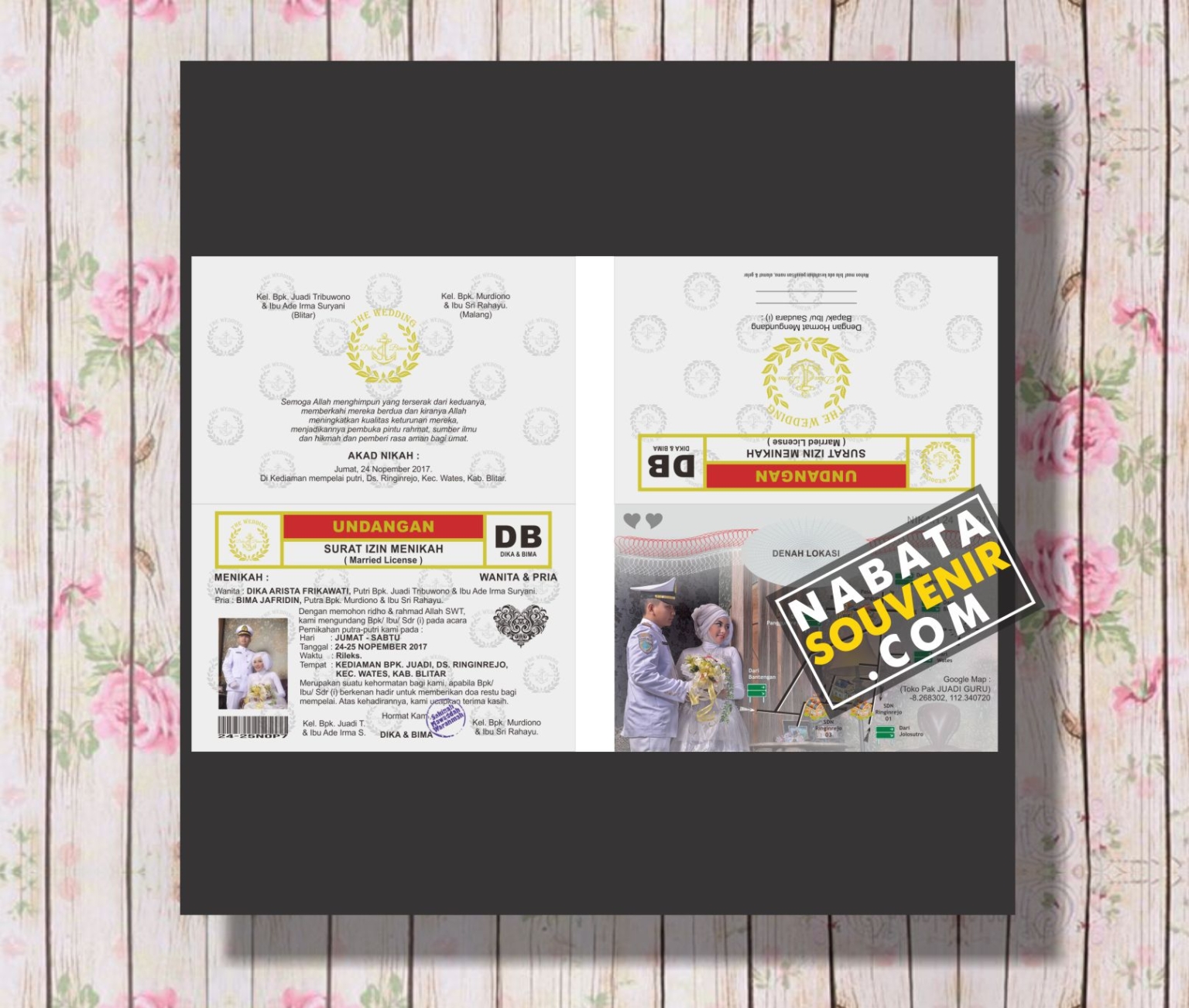Undangan Pernikahan 76 Model SIM - NABATA SOUVENIR