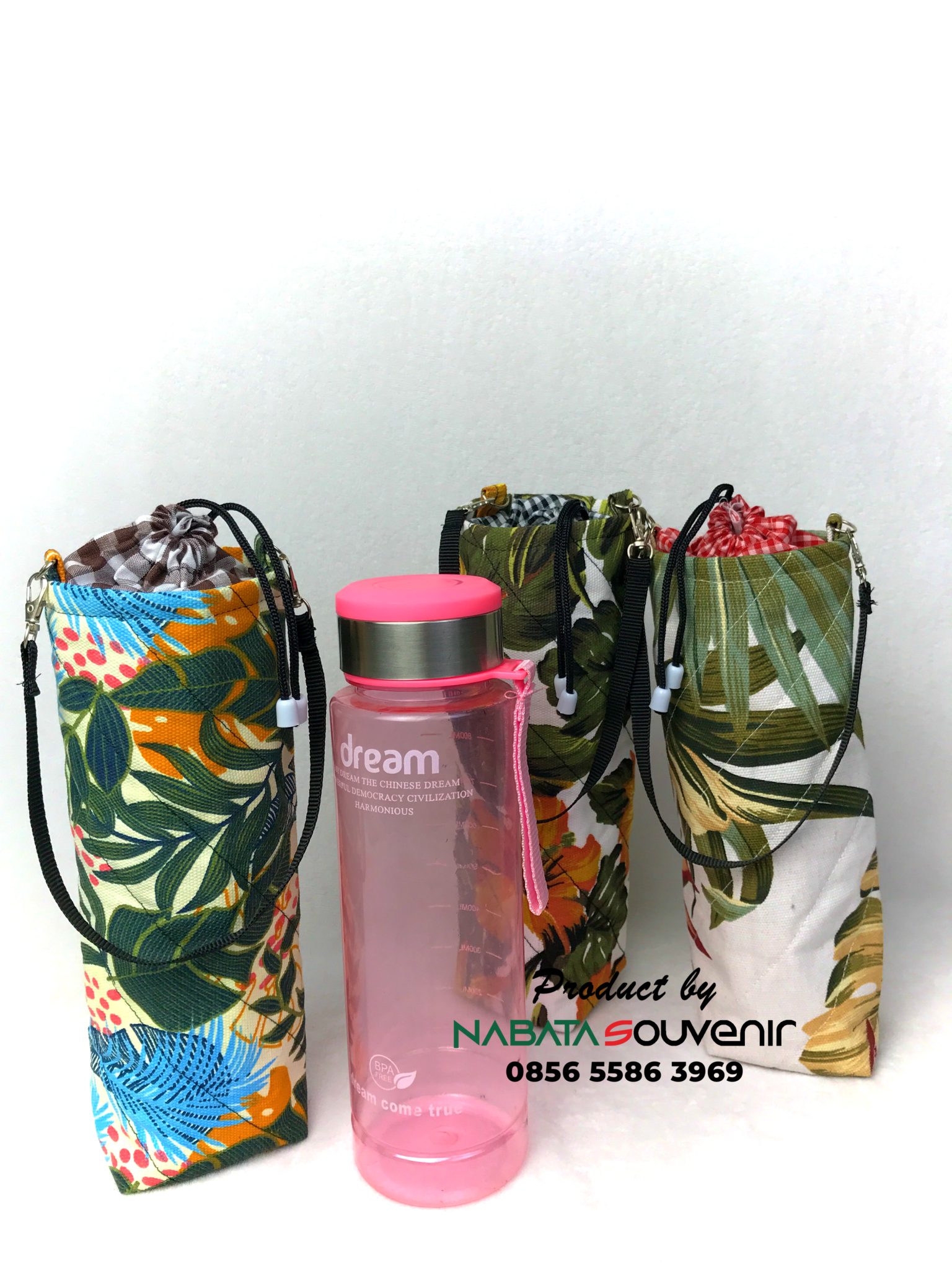 souvenir botol jumbo kemas tas kanvas tebal - NABATA SOUVENIR